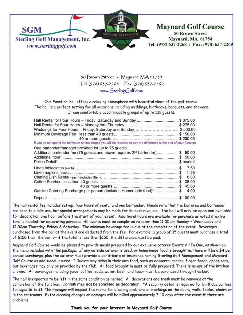 Functions & Banquets